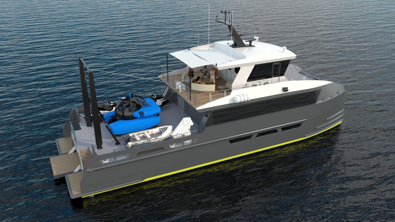 SHADOWLARK: Triton Submarines and SHADOWCAT reveal 24m support catamaran